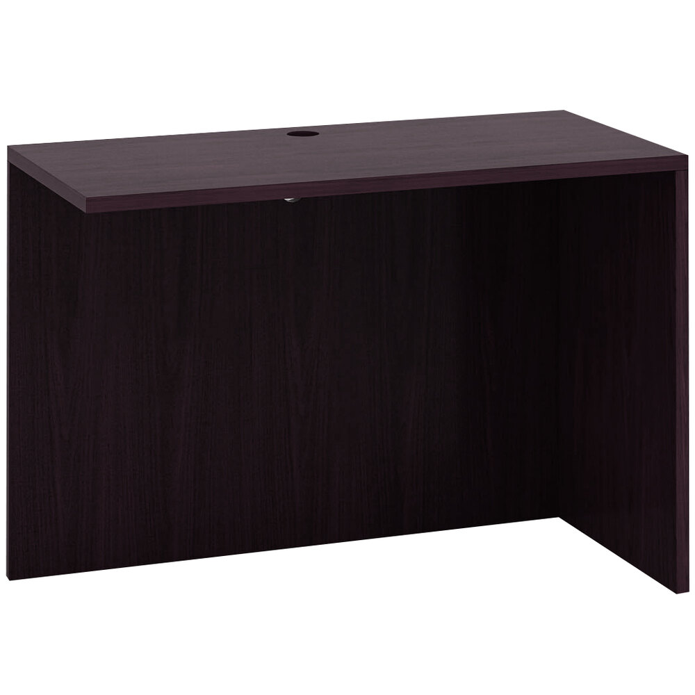 Boss N191-MOC Mocha Laminate Reversible Return Desk - 42" x 20" x 29 1/2"