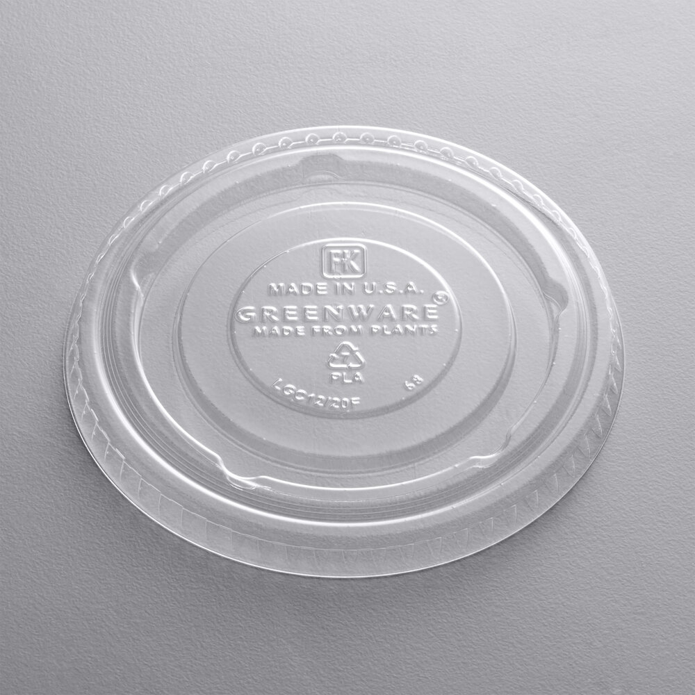 Fabri-Kal LGC12/20F Greenware 9 and 12 oz. Compostable Clear Plastic ...