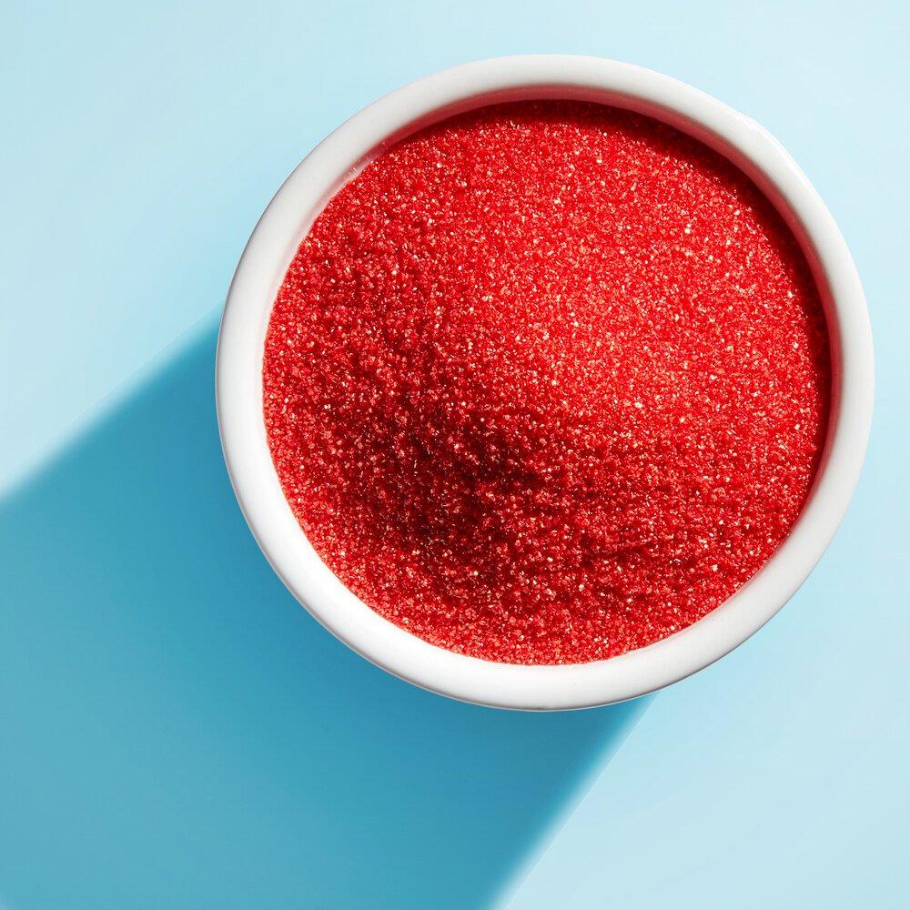 Red Sanding Sugar in Bulk (10 lb.)