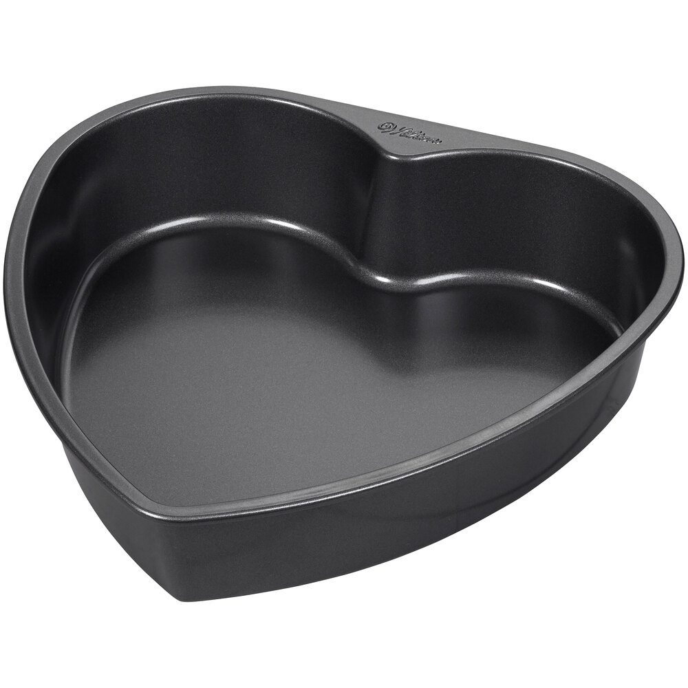 Wilton 2105 6184 Heart Shaped Cake Pan Non Stick Steel 