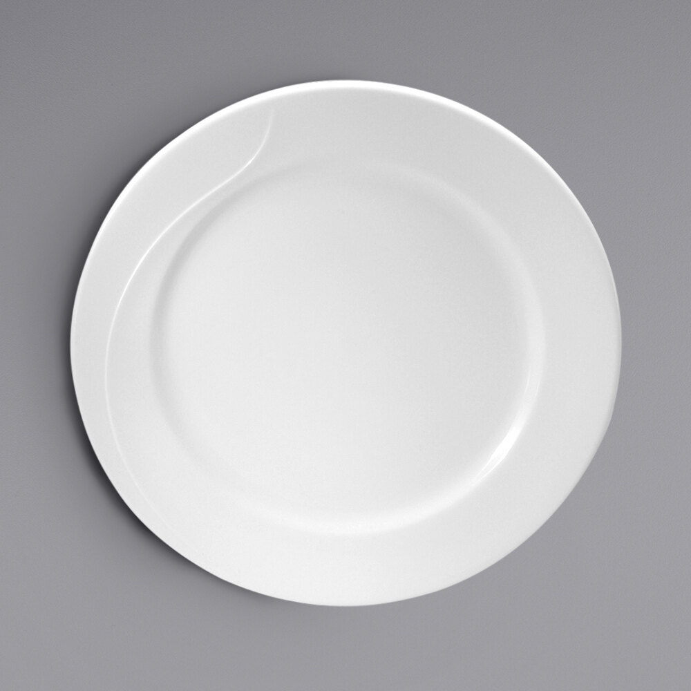 Oneida Eclipse by 1880 Hospitality F1100000127 7 1/2" Embossed Bone ...