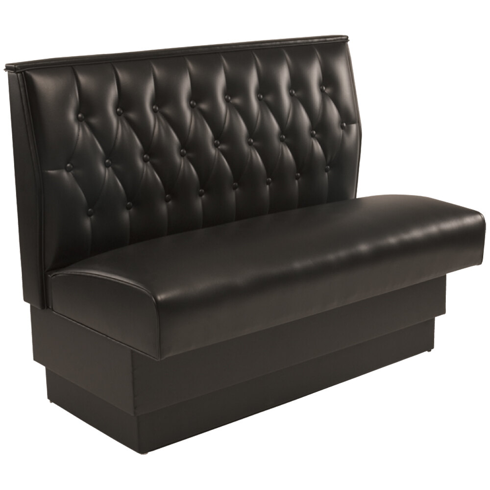 American Tables & Seating 46" Long Single Button Tufted Back Booth - 36 ...