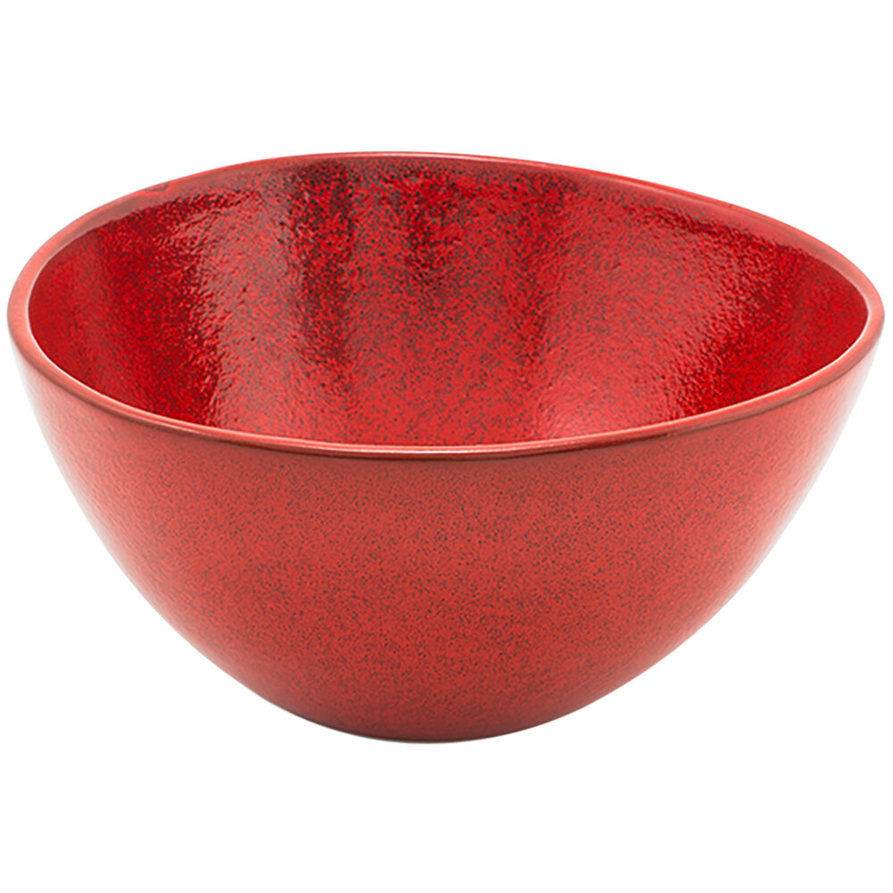 Front of the House Kiln 42 oz. Chili Oval Tall Porcelain Bowl - 4/Case