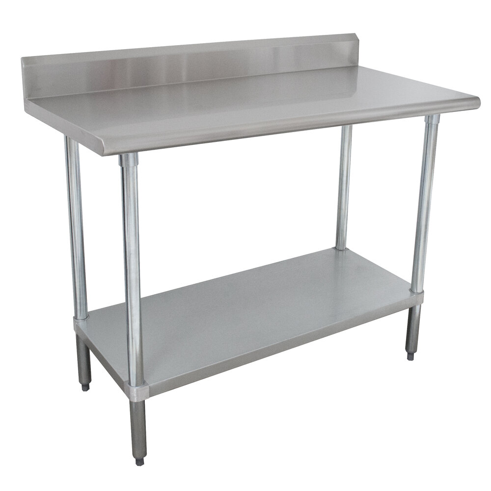 Advance Tabco 16 Gauge Stainless Steel Work Table | WebstaurantStore