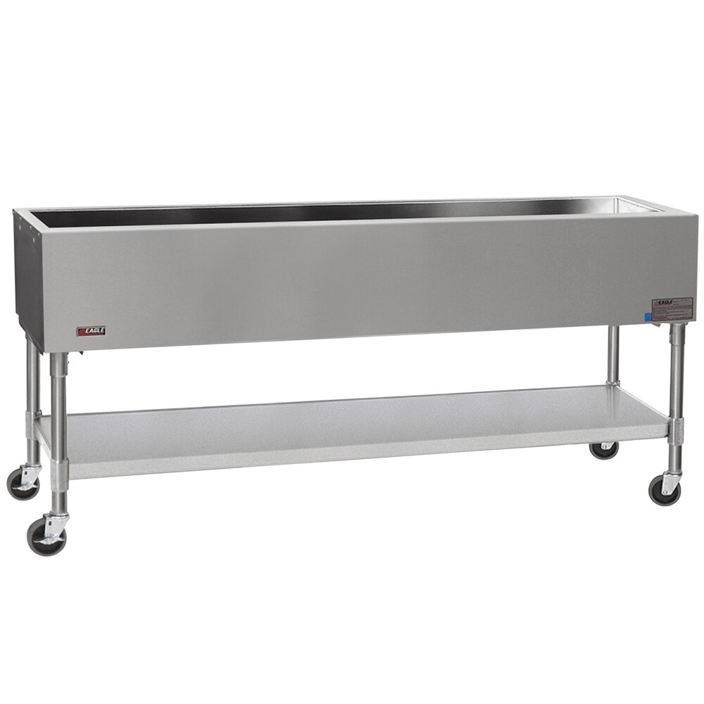 Eagle Group SPCP-5 79" Mobile Ice-Cooled Cold Food Table with Stainless ...