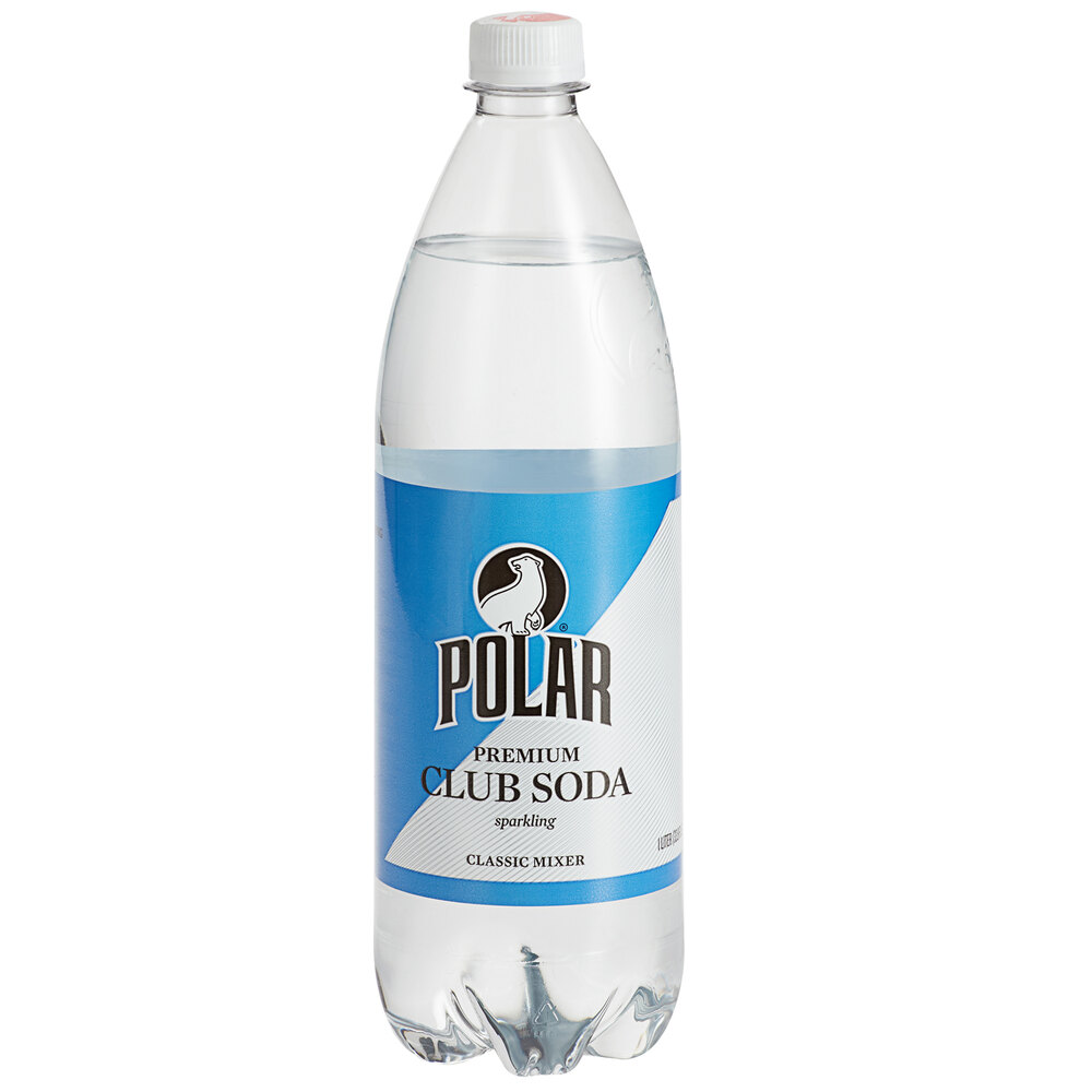 Polar 1 Liter Club Soda - 12/Case