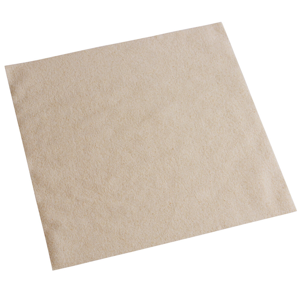 Hoffmaster 125086 16" x 16" Linen-Like Natural Flat-Pack Dinner Napkin ...