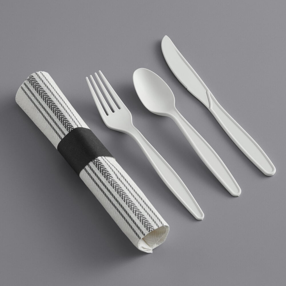 Hoffmaster 120012 CaterWrap 15 1/2" x 15 1/2" FashnPoint® Pre-Rolled ...