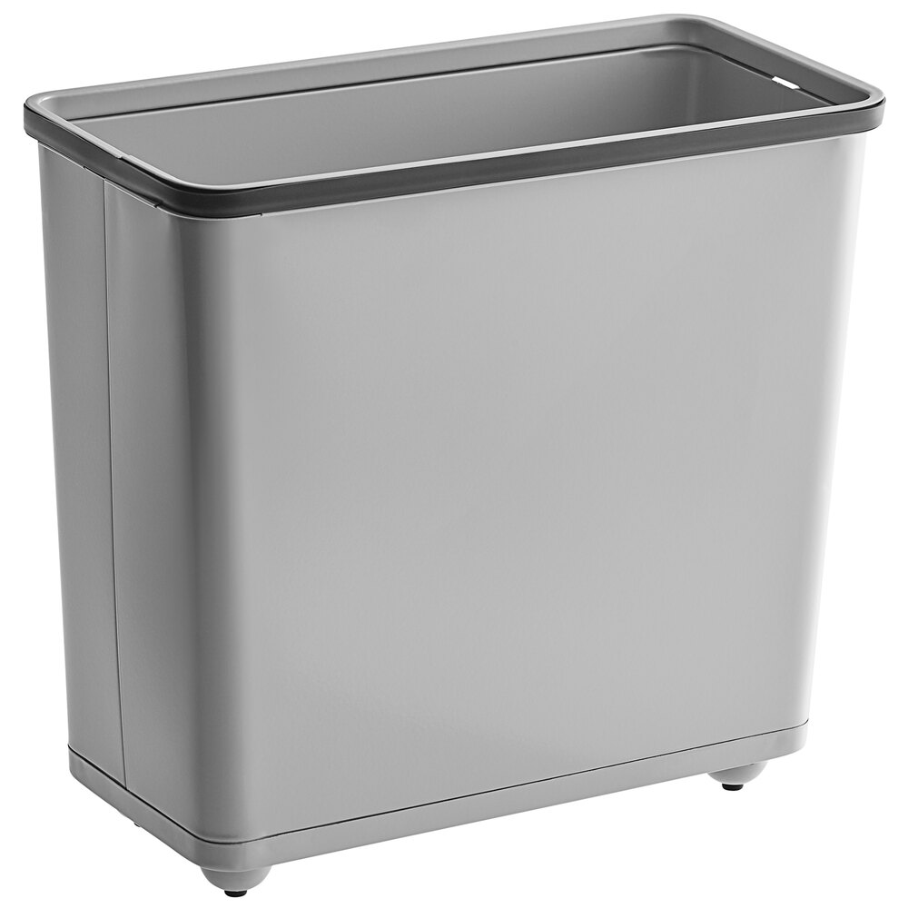 Rubbermaid® FGWB30RGR 30 Qt. / 7.5 Gallon Gray Rectangular Steel Fire ...
