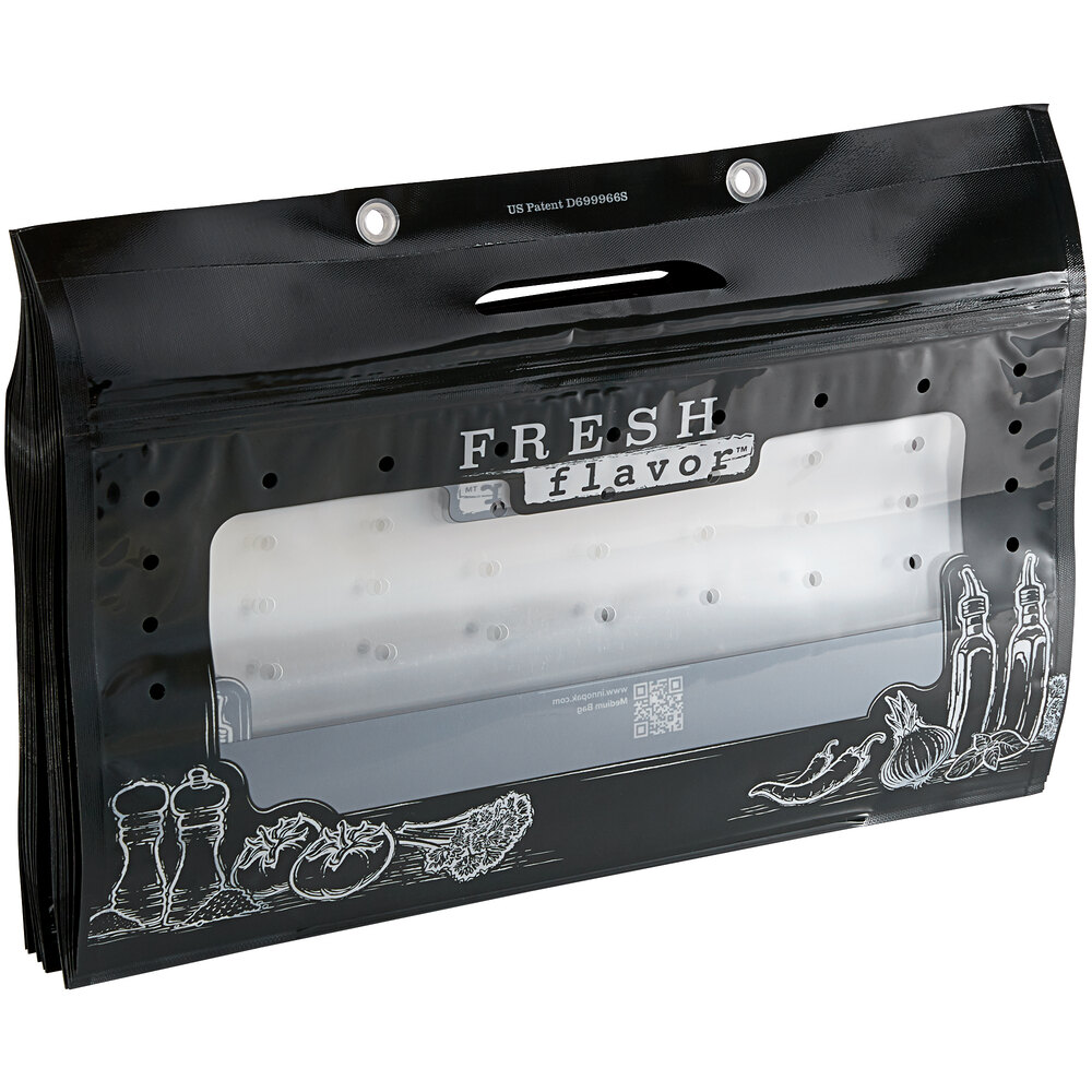 8 Piece Medium "Fresh Flavor" Fried Chicken / Hot Food Bag - 250/Case
