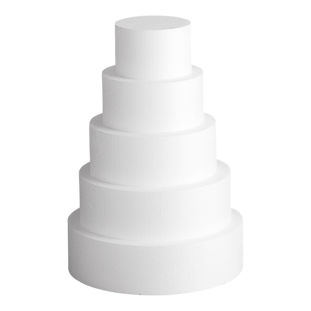 Baker's Lane 4" Foam 5-Piece Round Cake Dummy Kit