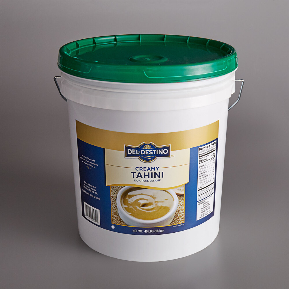Bulk Tahini Paste (40 lb. Pail) - WebstaurantStore