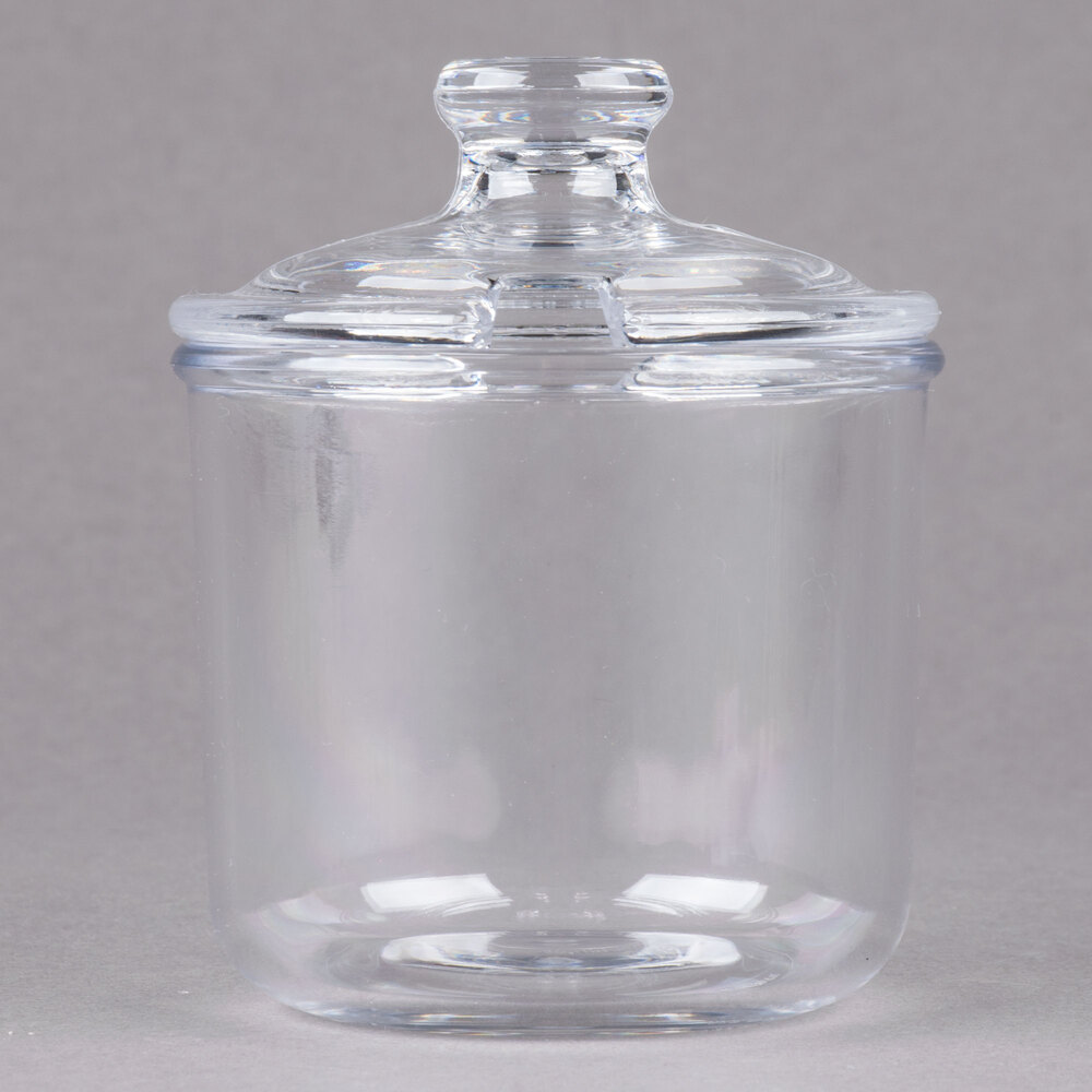 Cambro CJ80CW135 8 oz. Camwear® Condiment Jar with Slotted Lid