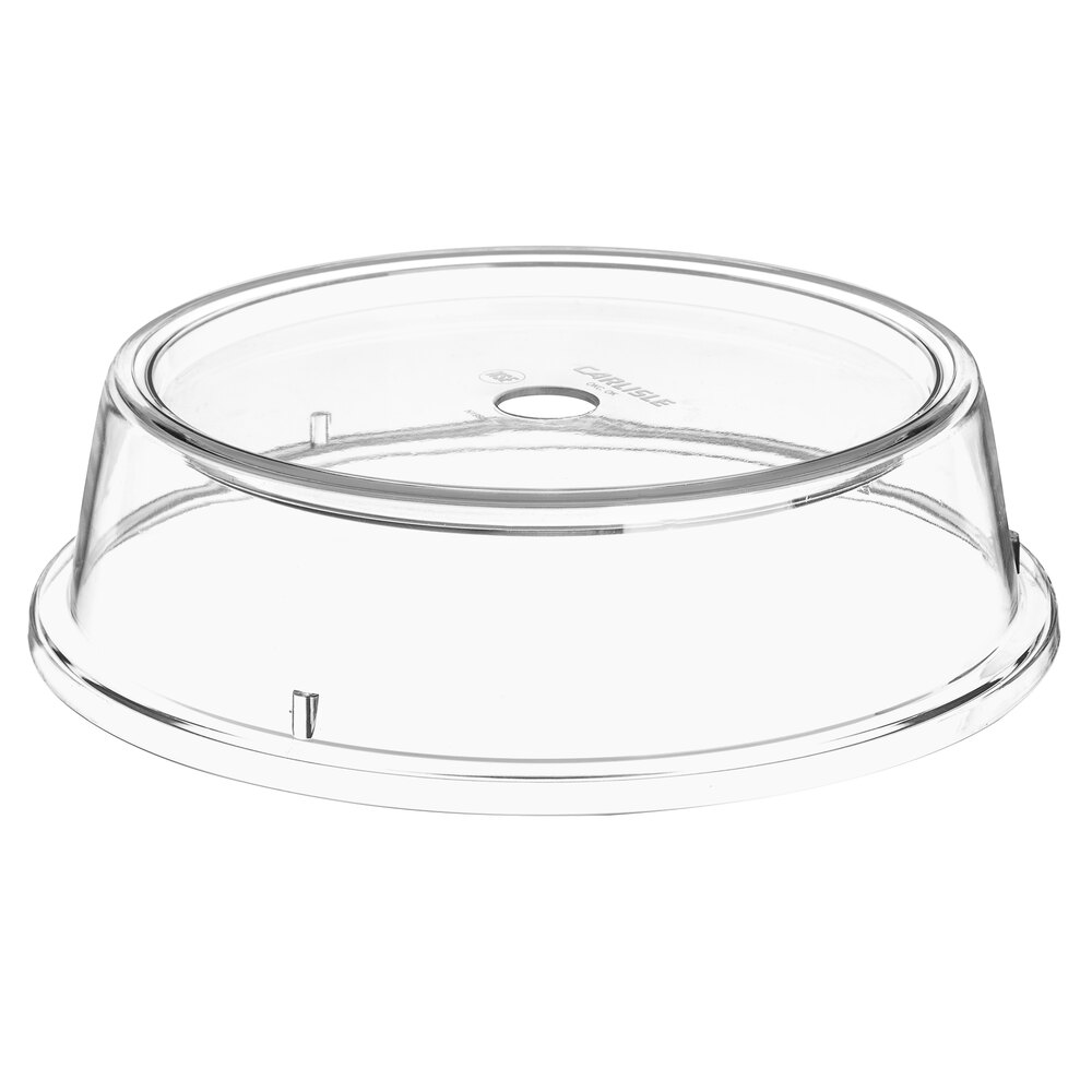 Carlisle 199207 10 15/16" Clear Polycarbonate Plate Cover - 12/Case