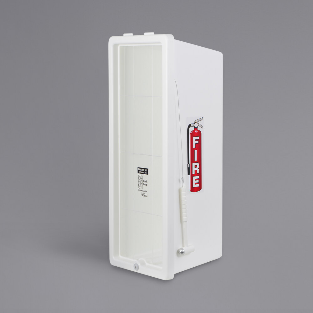 Cato 12001-H Chief White Surface-Mounted Fire Extinguisher Cabinet with ...