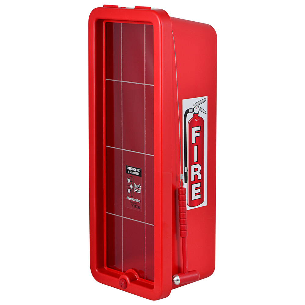 Cato 11051-H Chief Red Surface-Mounted Fire Extinguisher Cabinet with ...