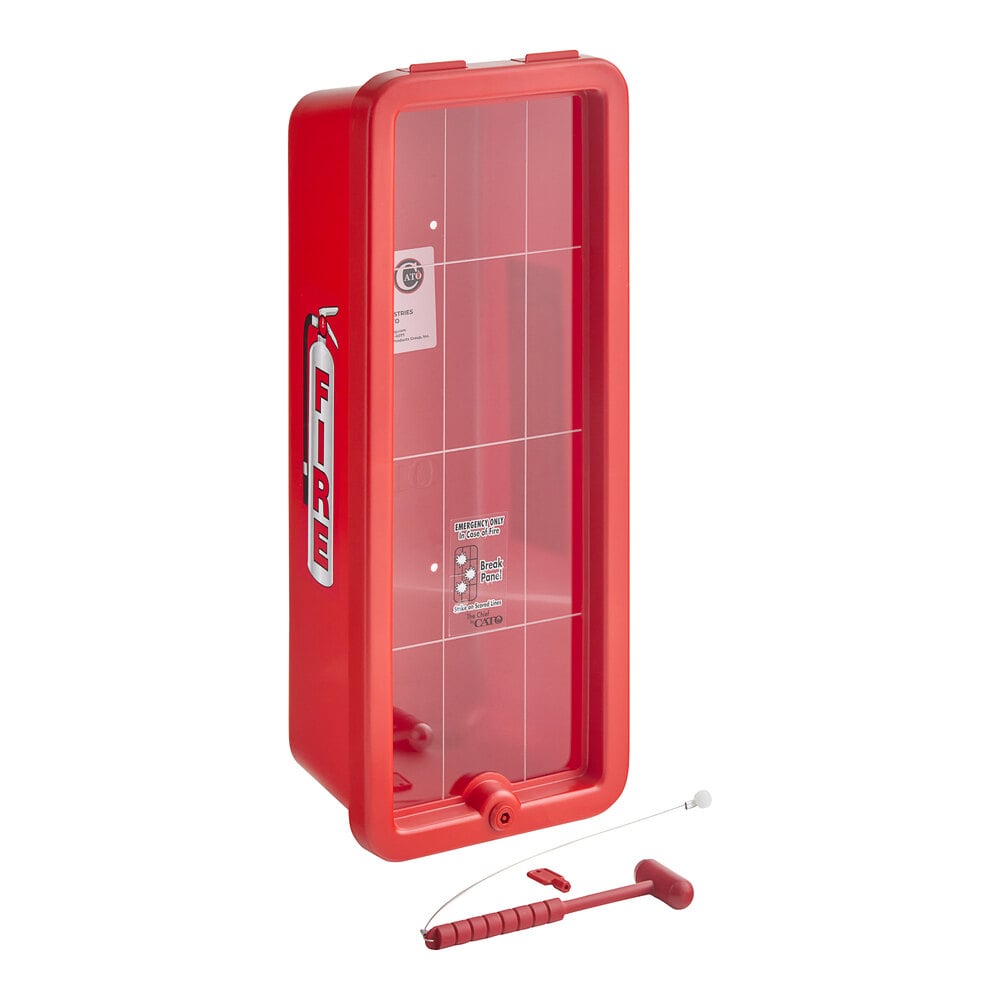 Cato 11051-H Chief Red Surface-Mounted Fire Extinguisher Cabinet with ...
