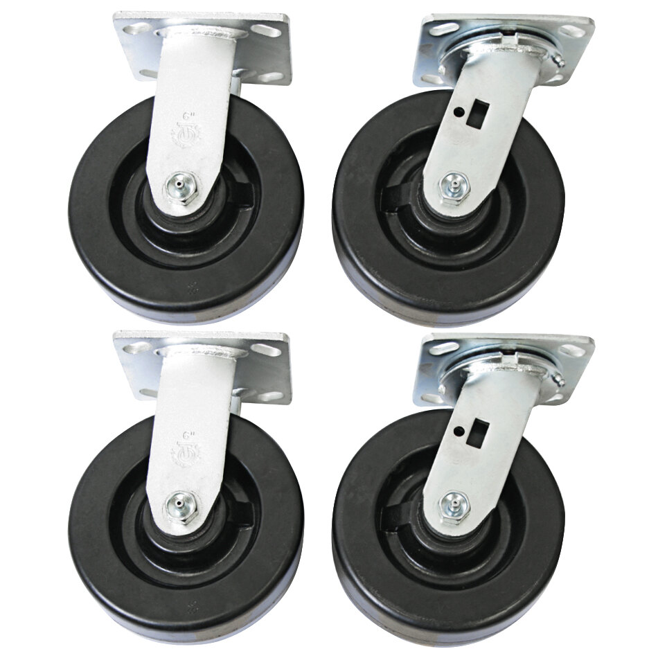 Wesco Industrial Products 3,000 lb. 6" x 2" Phenolic Swivel and Rigid ...