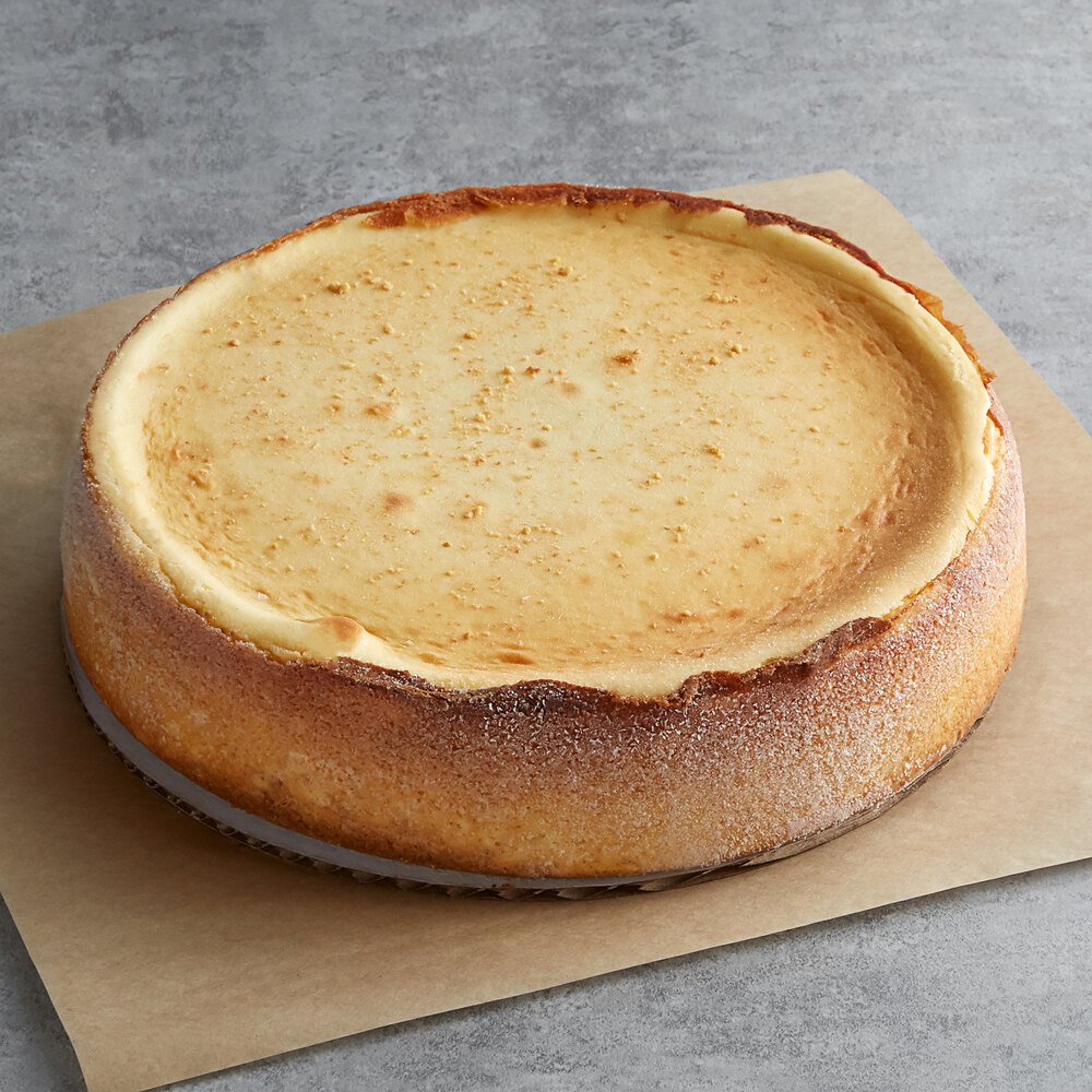 Pellman 60 oz. Plain New York-Style Cheesecake (9" Cakes - 6/Case)
