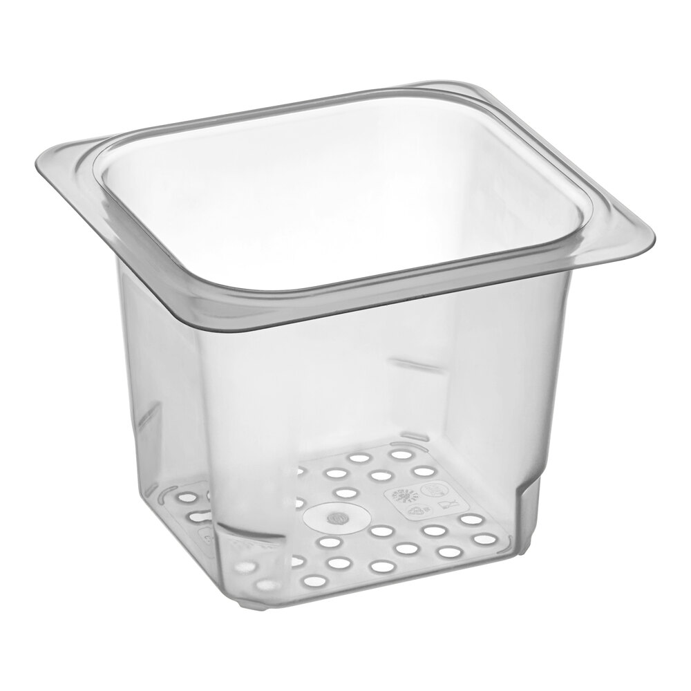 Cambro 65CLRPP190 1/6 Size Translucent Polypropylene Food Pan Colander ...