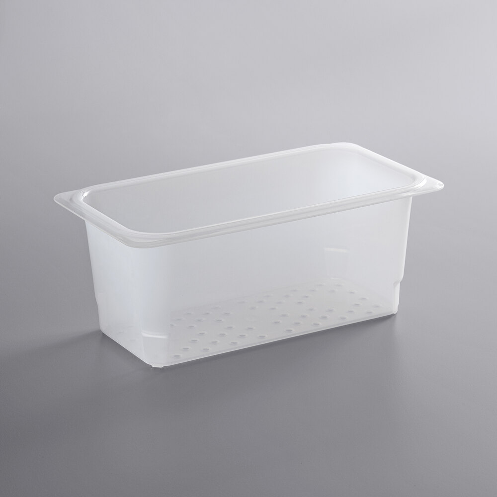Cambro 35CLRPP190 1/3 Size Translucent Polypropylene Food Pan Colander ...