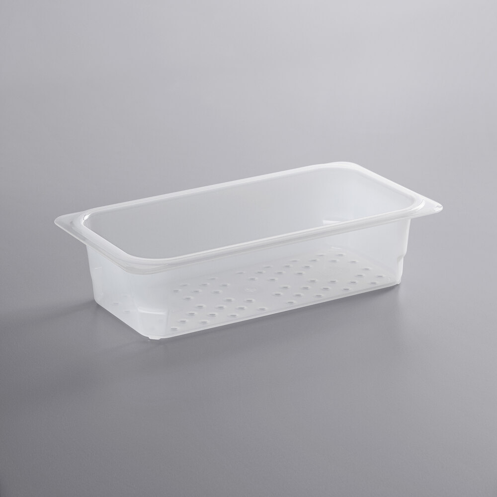 Cambro 33CLRPP190 1/3 Size Translucent Polypropylene Food Pan Colander ...