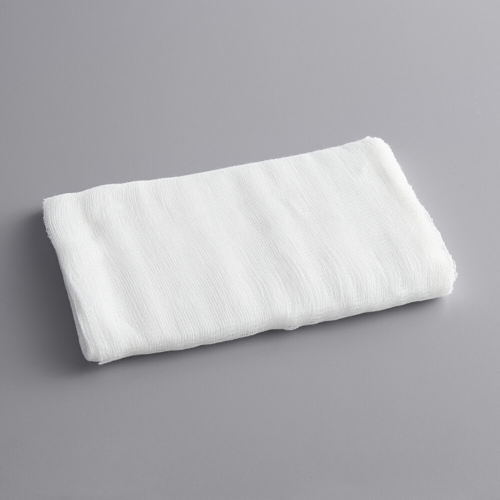 San Jamar G-10-R 4 Yards x 1 Yard Grade 10 Bleached Cheesecloth
