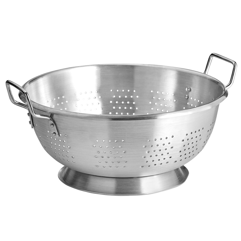 Carlisle 60280 Signature Select Dura-Ware 16 Qt. Aluminum Colander with ...