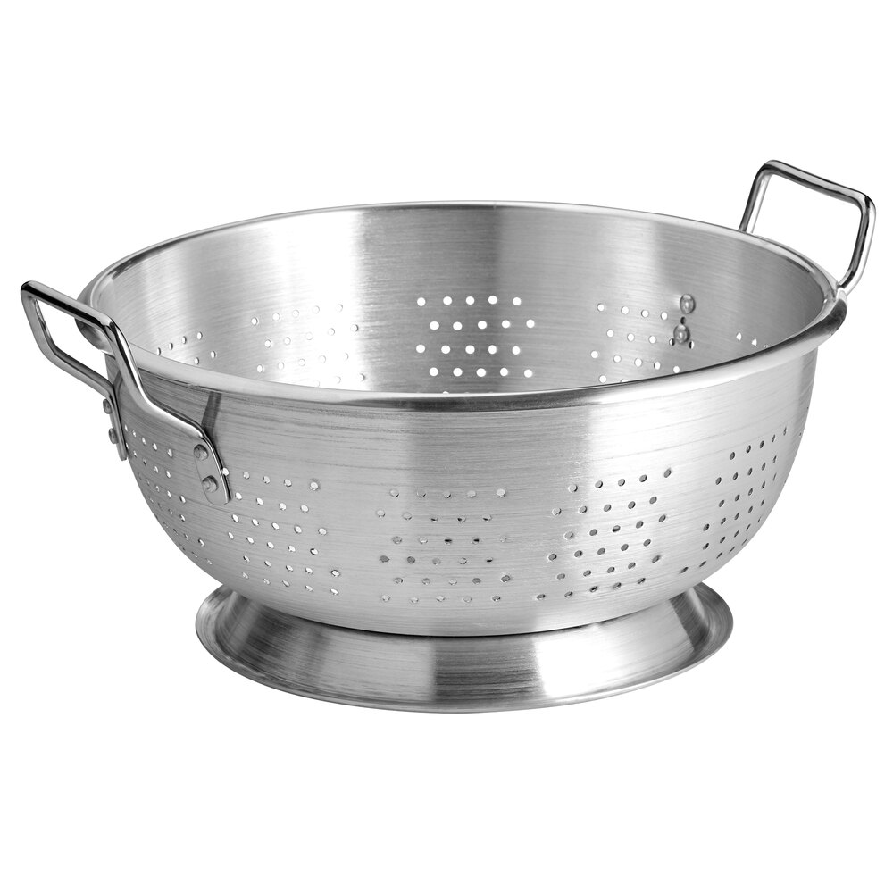 Carlisle 60279 Signature Select Dura-Ware 11 Qt. Aluminum Colander with ...