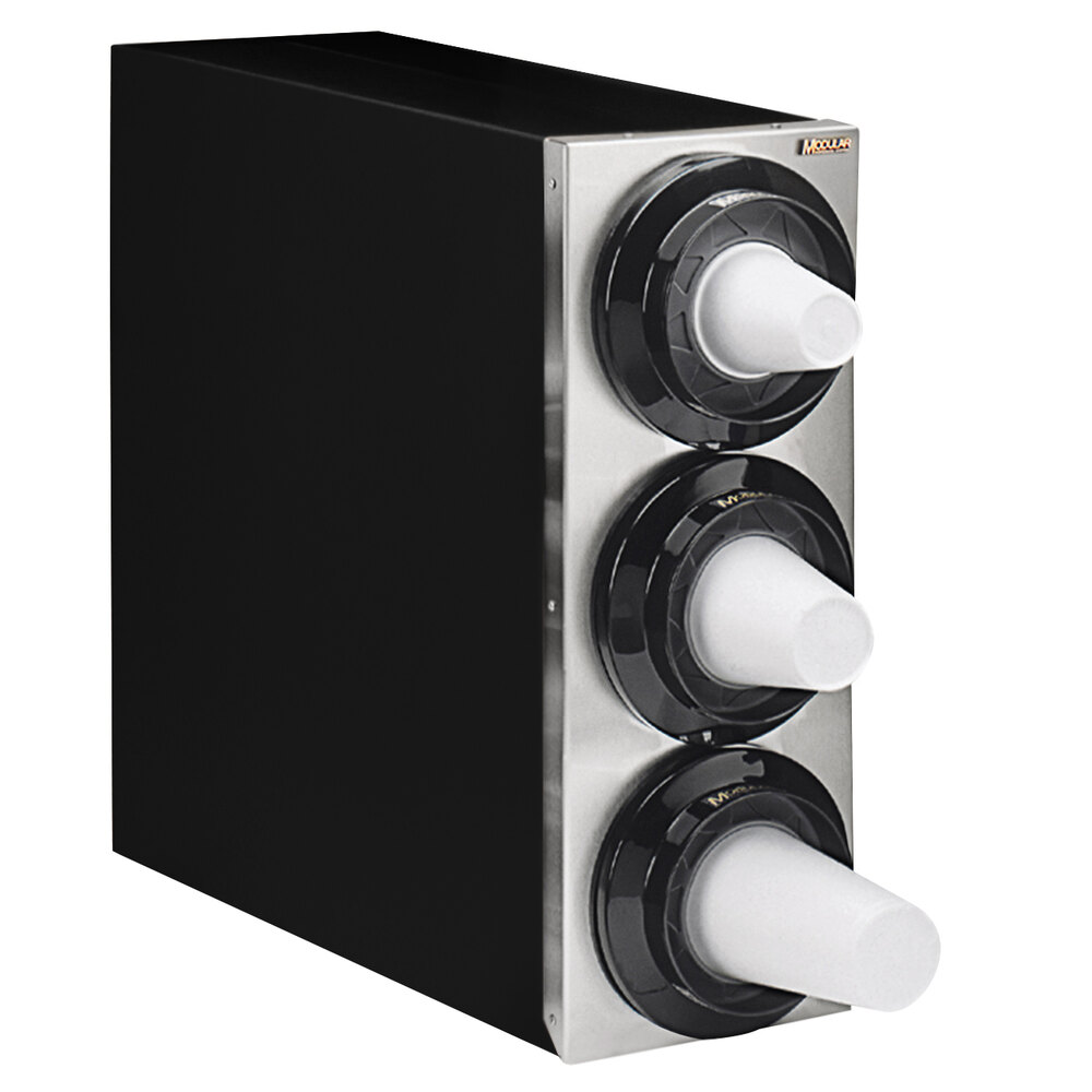 Modular 1015778 Simpli-Flex 2100 Black 3-Slot 3.5 - 44 oz. Countertop ...
