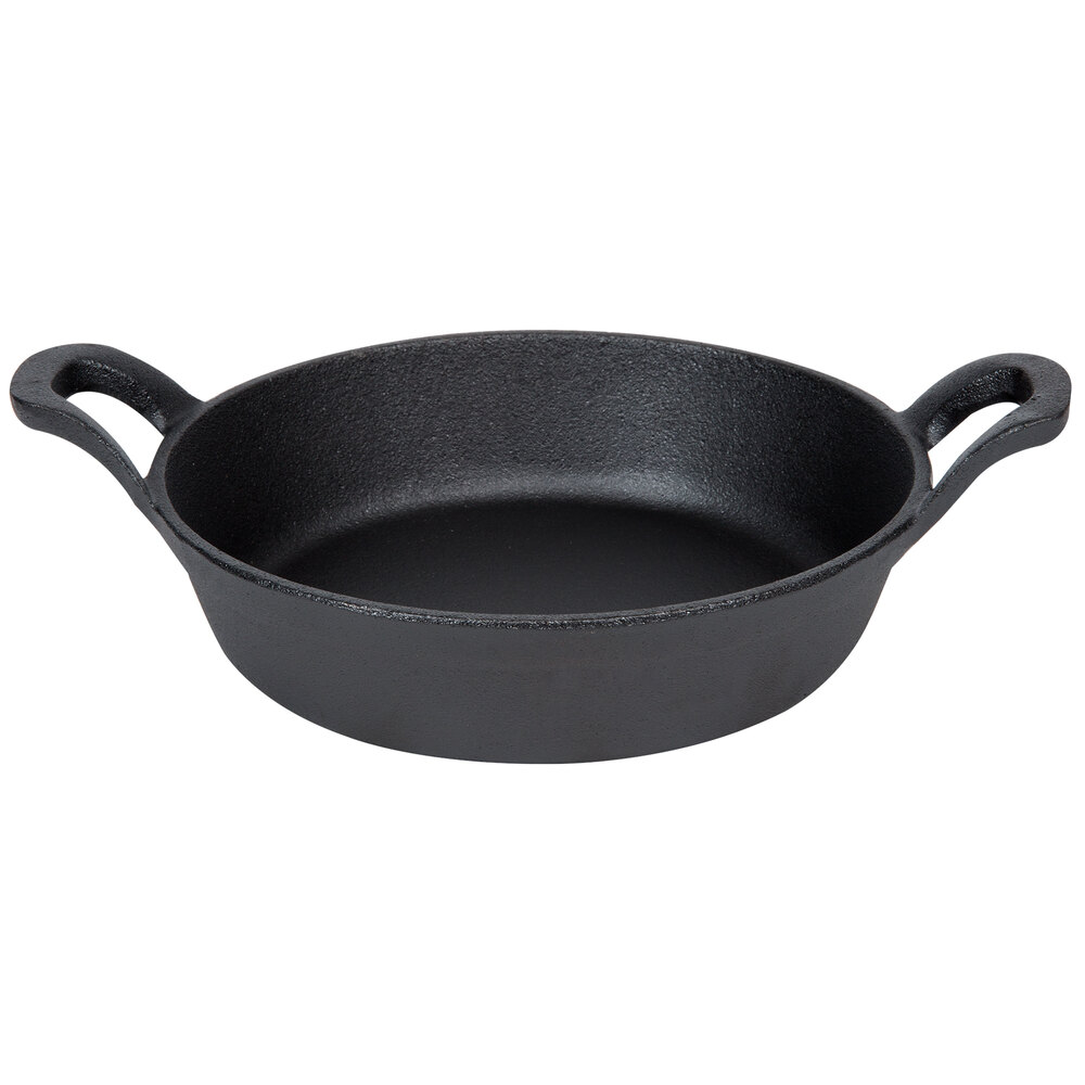American Metalcraft 25 oz. Pre-Seasoned Mini Cast Iron Round Casserole ...
