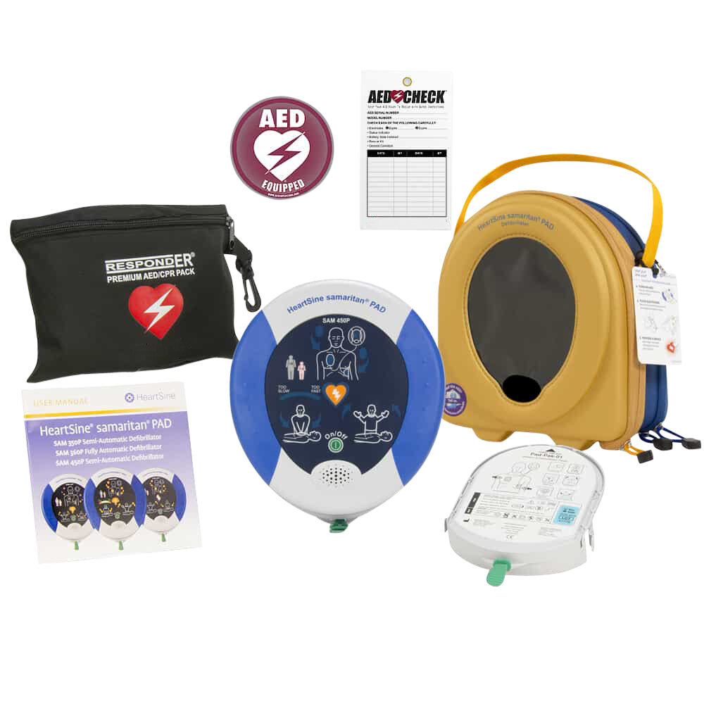 HeartSine 450-BAC-US-08 Samaritan PAD 450P Semi-Automatic AED with CPR ...