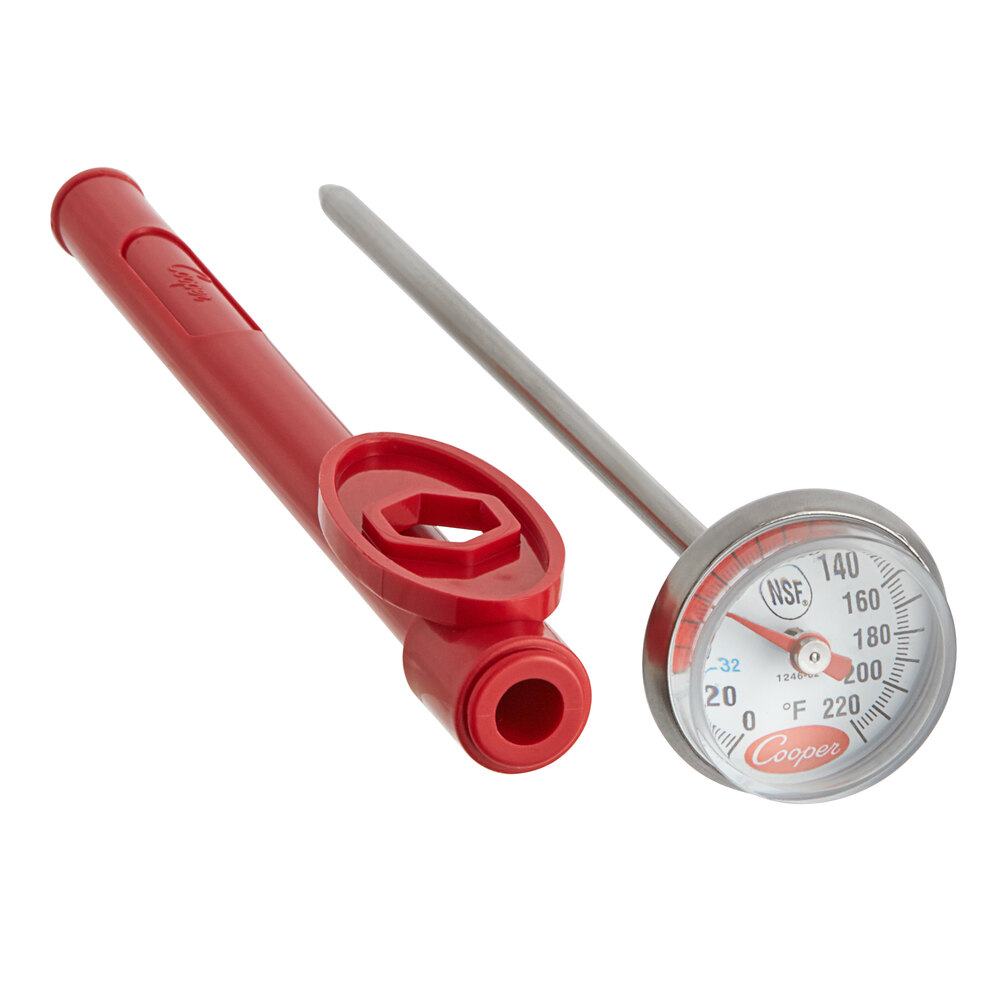 Cooper-Atkins 1246-02-1 5" Pocket Probe Dial Thermometer, 0 to 220 ...