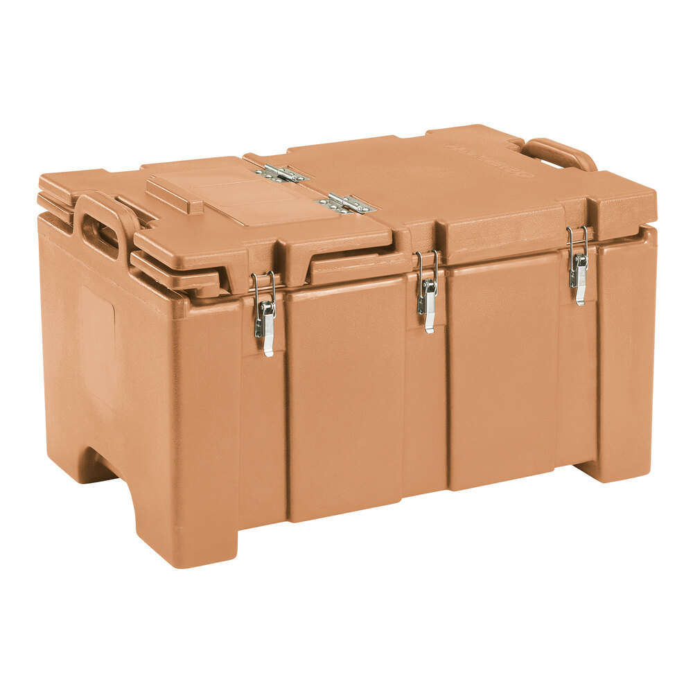 Cambro 100MPCHL157 Camcarrier® 100 Series Coffee Beige Top Loading 8 ...