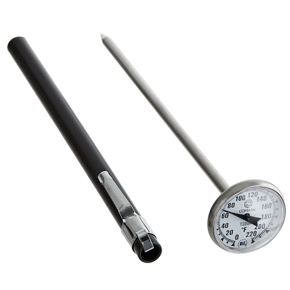 Comark T220A/BOXED 5" Pocket Probe Dial Thermometer 0 to 220 Degrees ...