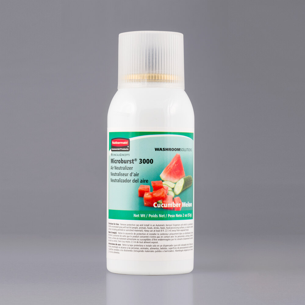 Rubbermaid FG750363 Microburst 3000 Cucumber Melon Metered Aerosol Air ...
