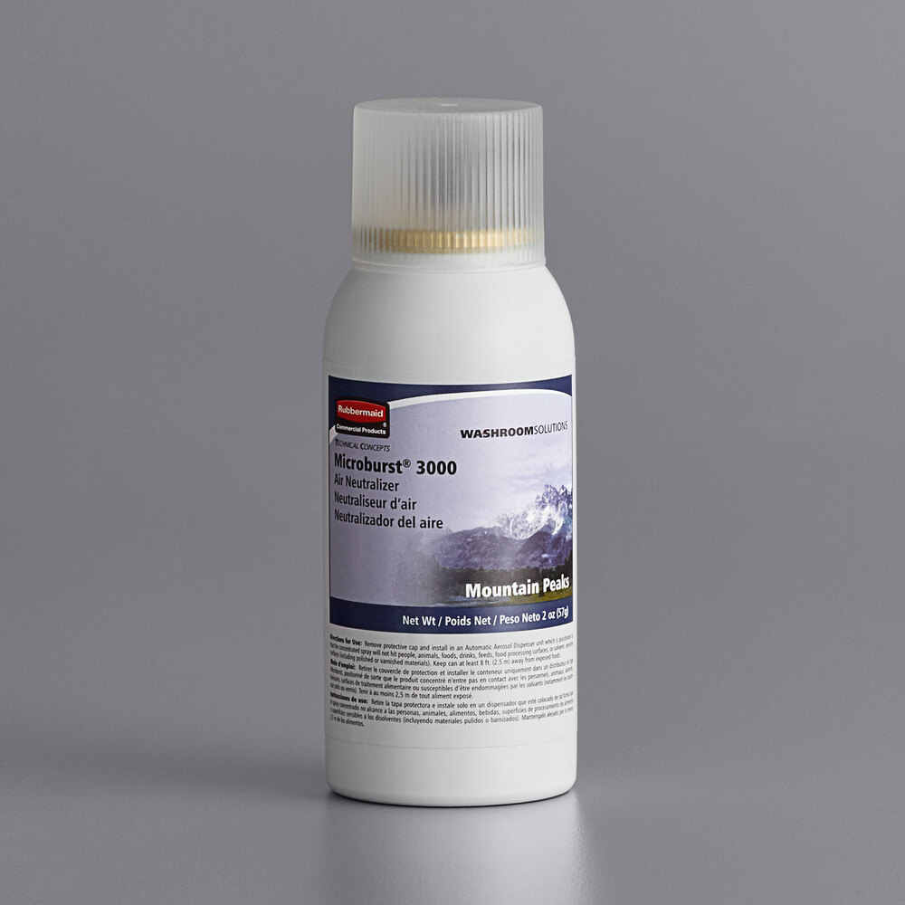 Rubbermaid® FG4012571 Microburst 3000 Mountain Peaks Metered Aerosol ...