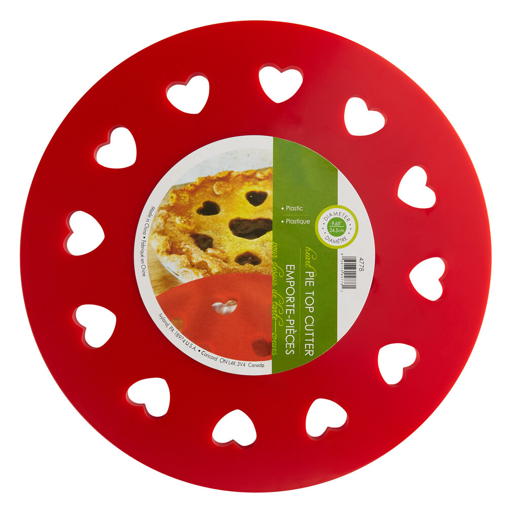 9 3/4" Heart-Shaped Pie Crust Cutter | WebstaurantStore