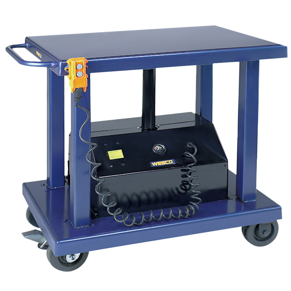 Wesco Industrial Products 261102 24" x 36" Battery-Powered Lift Table ...