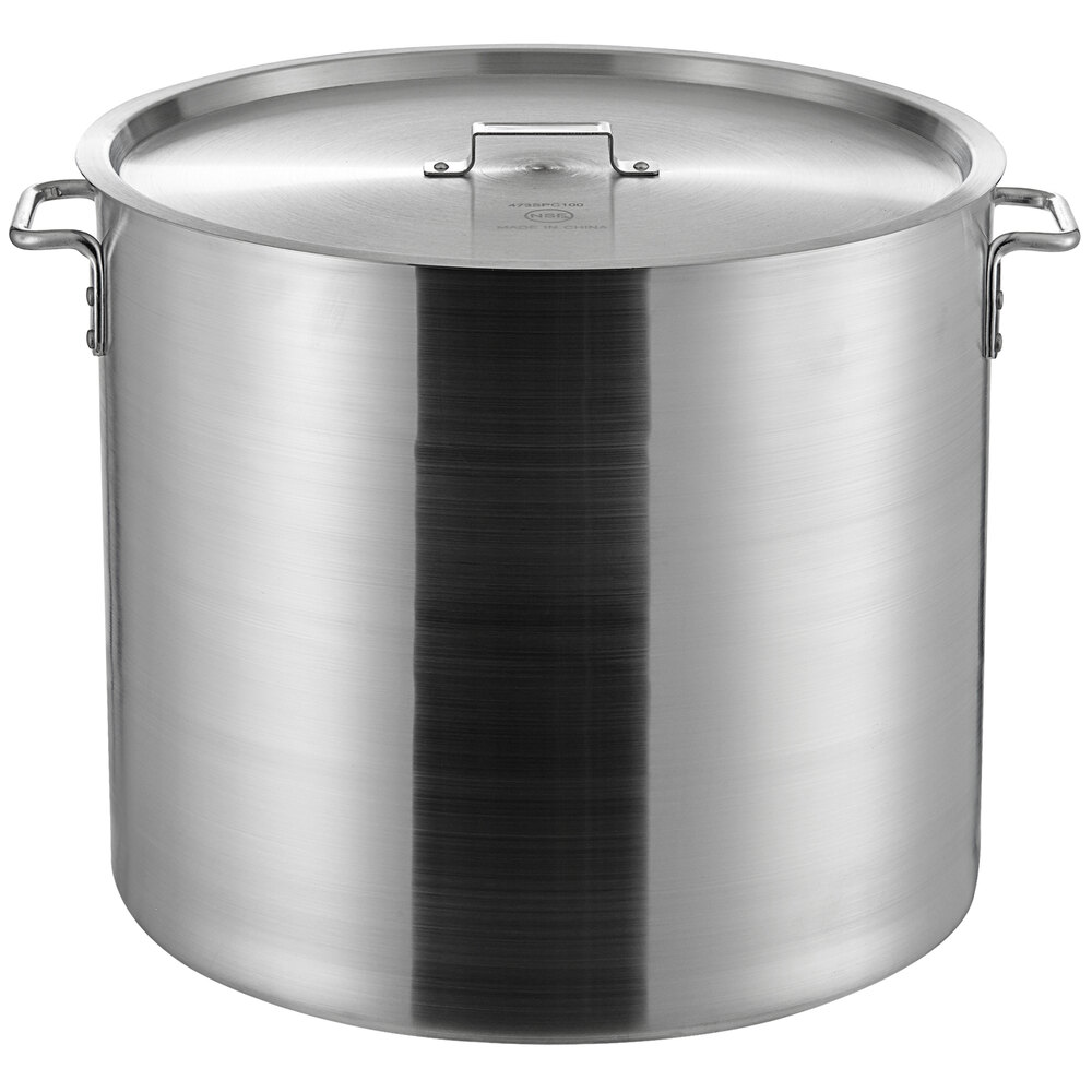 Choice 100 Qt. Stock Pot with Cover (Heavy Weight Aluminum)