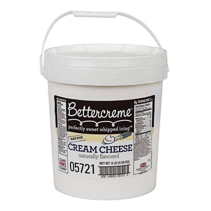 Rich's Bettercreme Cream Cheese Whipped Icing - 9 lb. Pail
