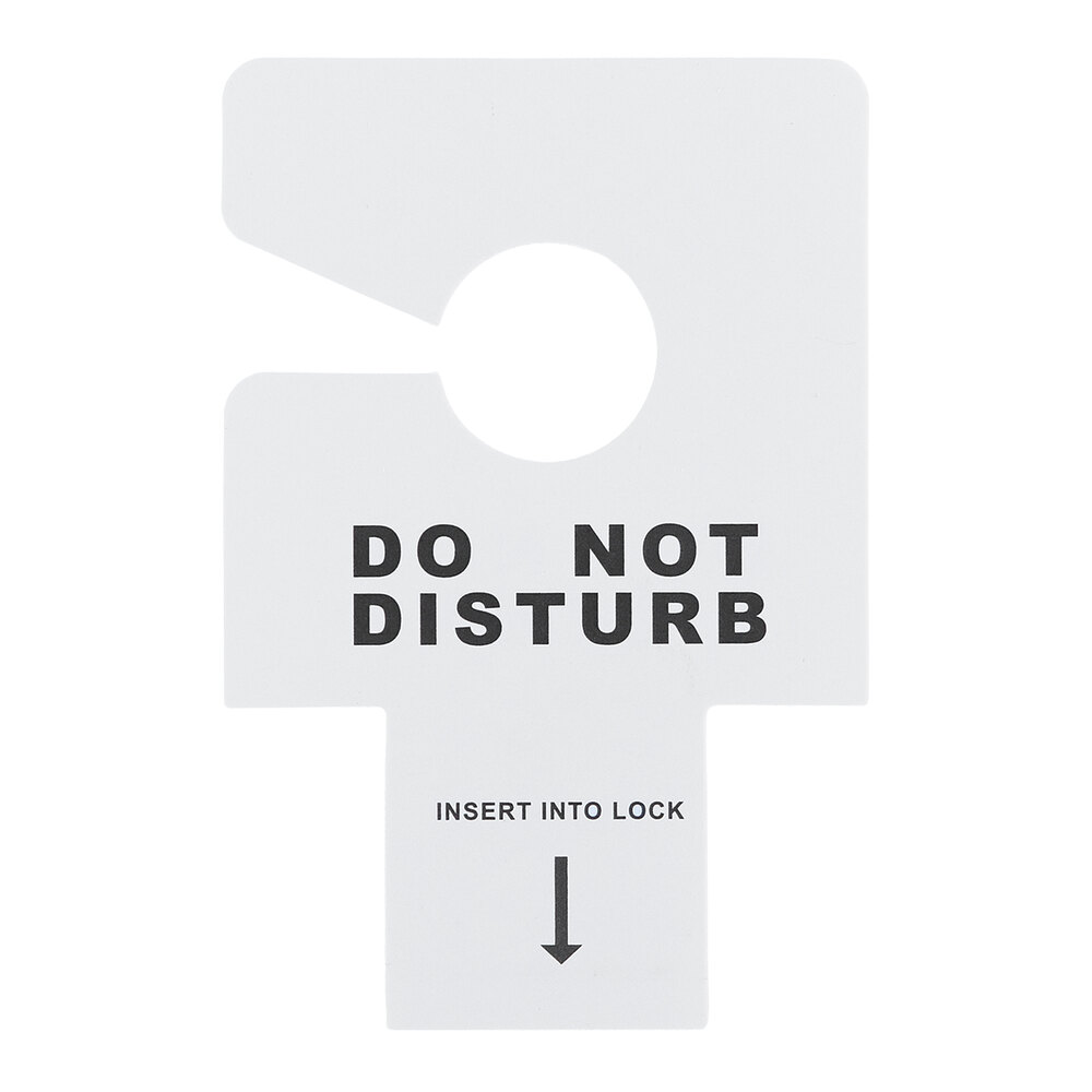 Novo Essentials Hotel Door Sign - Do Not Disturb - Key Slot or Hang ...