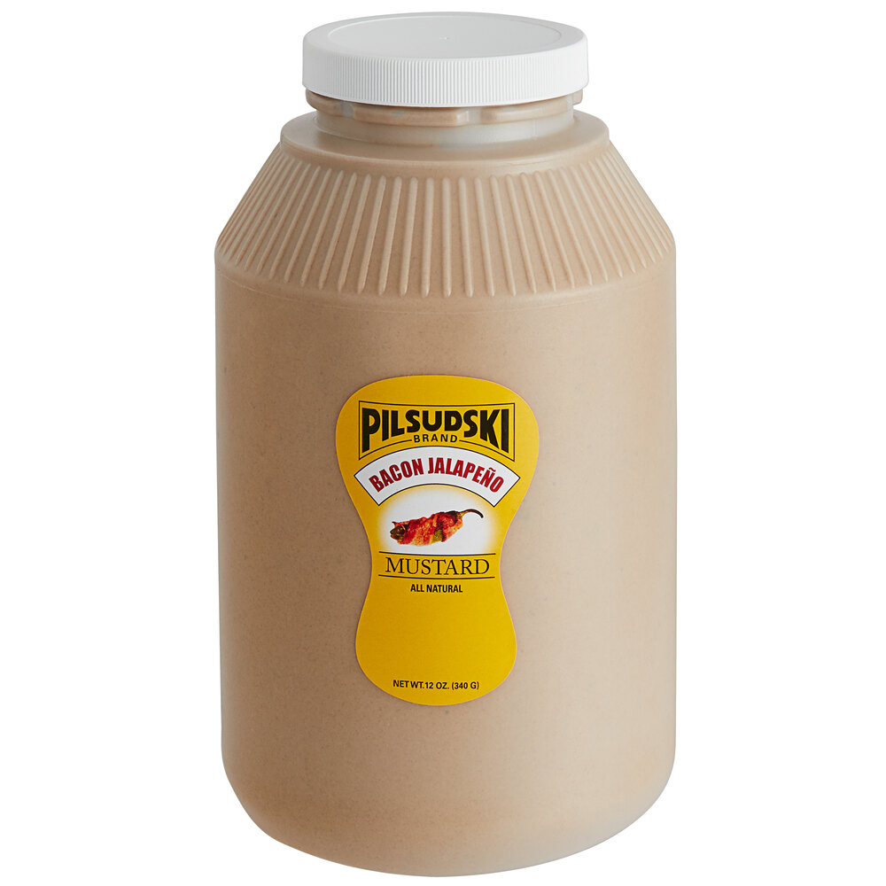 Bacon Jalapeno Mustard - 1 Gallon Jar, 4/Case