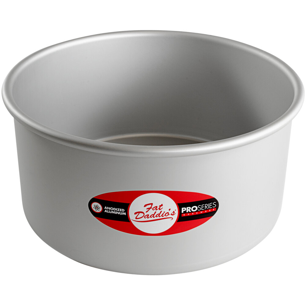 Fat Daddio's PRD-84 ProSeries 8" x 4" Round Anodized Aluminum Straight ...