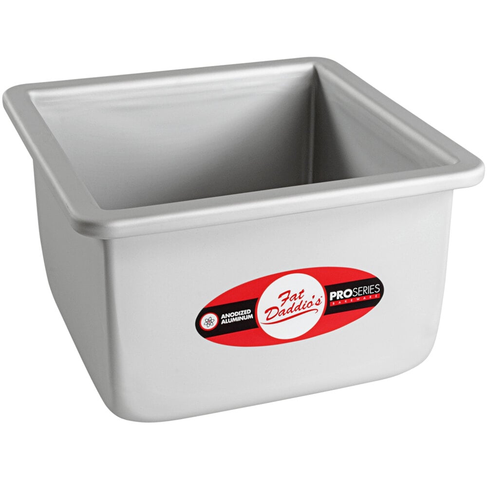 Fat Daddio's PSQ-664 ProSeries 6" x 6" x 4" Square Anodized Aluminum ...
