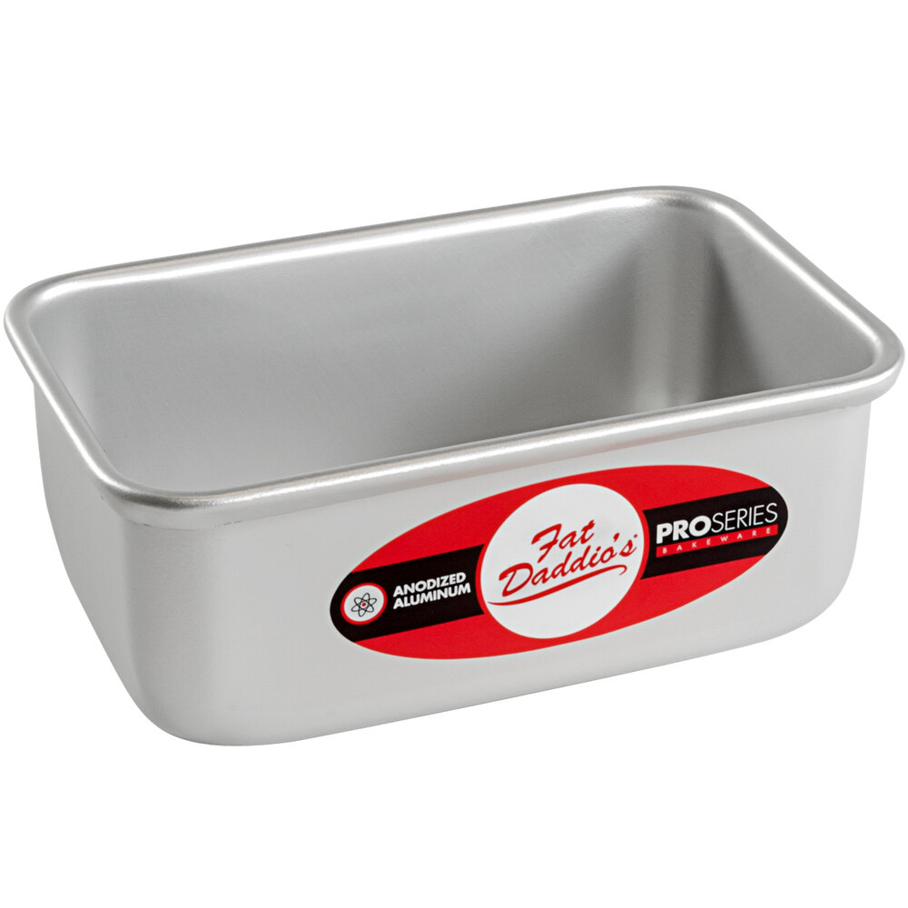 Fat Daddio's BP-5640 ProSeries 1/2 lb. Anodized Aluminum Bread Loaf Pan ...