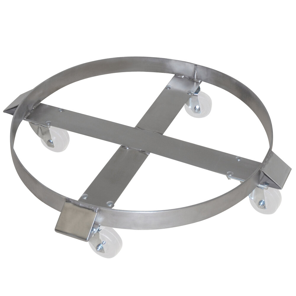 Wesco Industrial Products 1,000 lb. 24" Stainless Steel Dolly with 3 ...