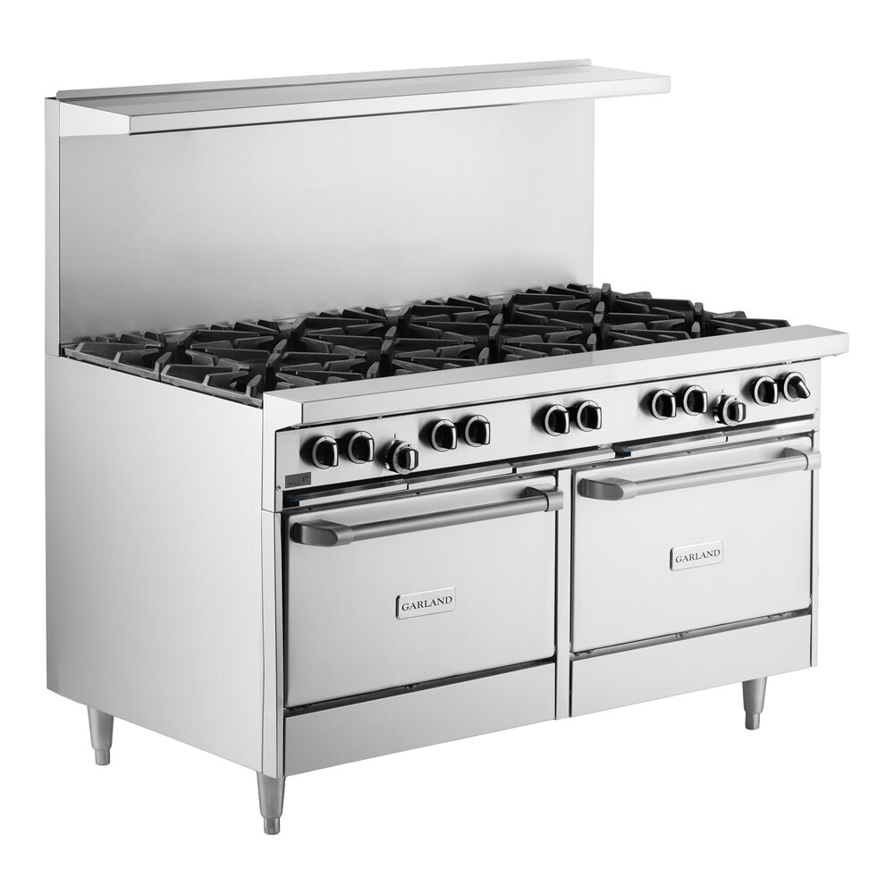 Garland G60-10RR Natural Gas 10 Burner 60" Range with Two Standard ...