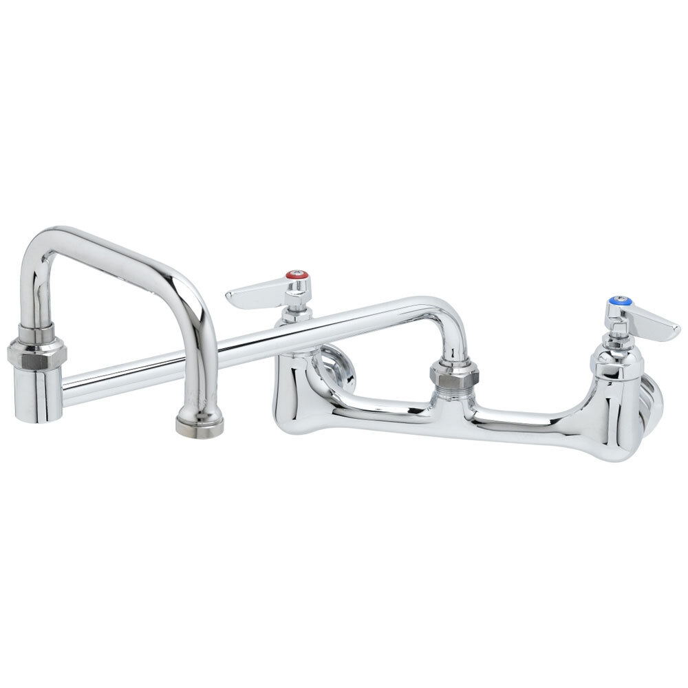 T&S B-0266 Wall Mounted Pantry Faucet with 8" Adjustable Centers, 15 ...