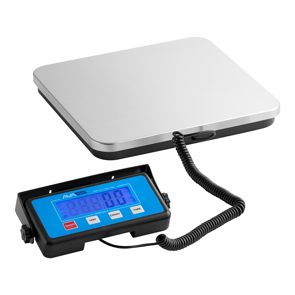 AvaTek RS220LP 220 lb. Low-Profile Digital Receiving Scale with Remote ...